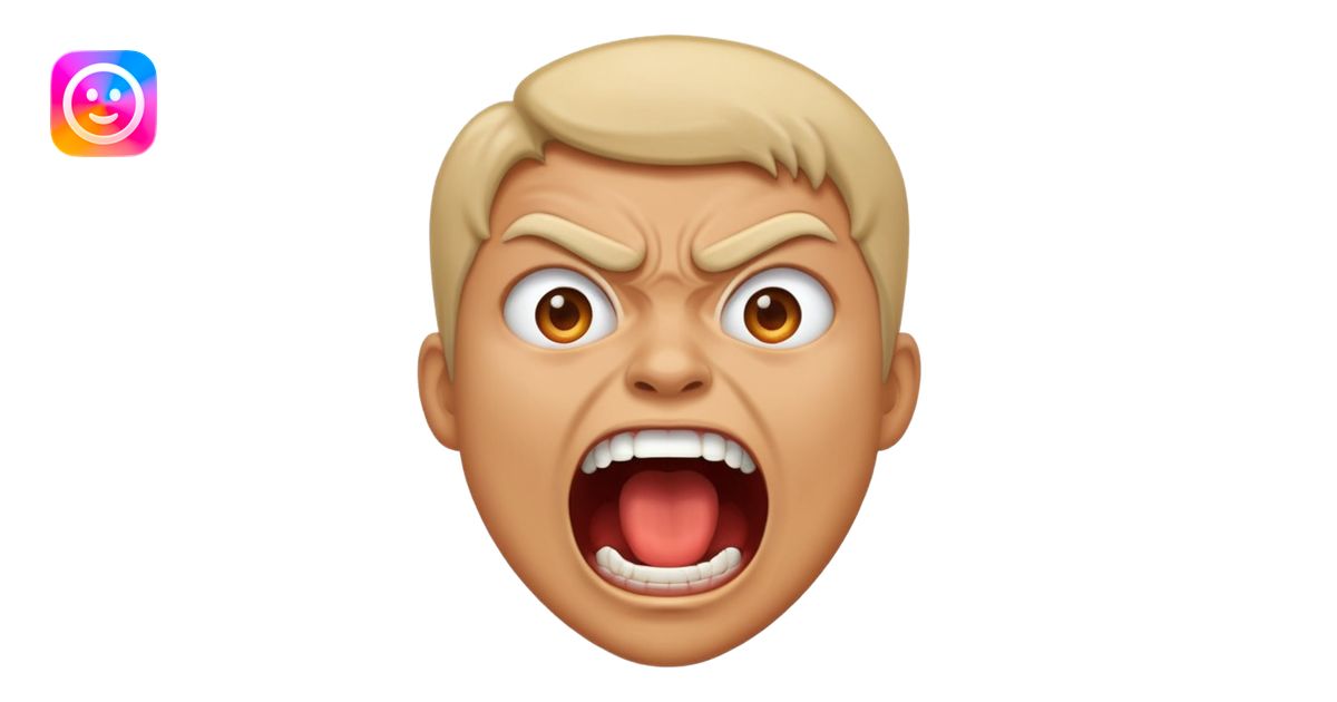 Angry scream emoji | AI Emoji Generator