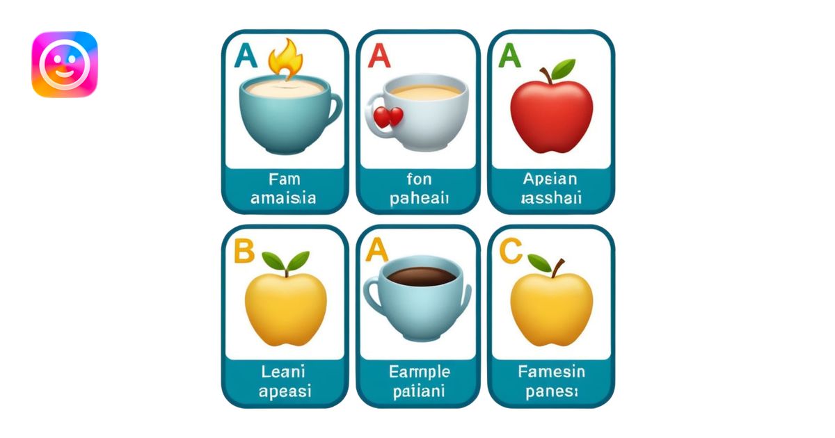 Aphasia patient cards emoji | AI Emoji Generator