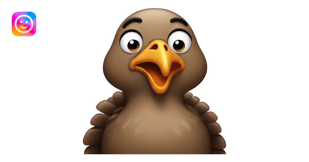 Crying turkey emoji | AI Emoji Generator