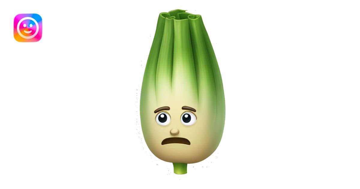 Sad leek emoji | AI Emoji Generator