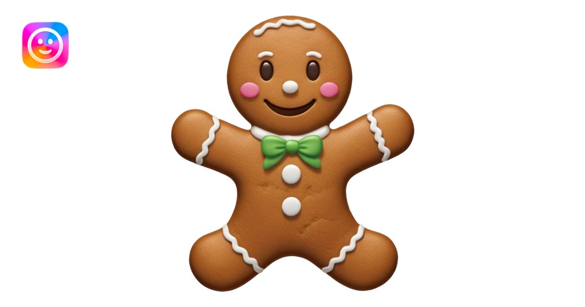 gingerbread man emoji | AI Emoji Generator