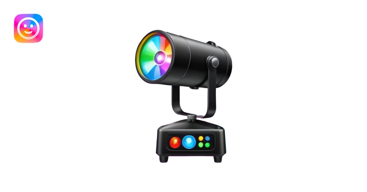 colorfull Stage light projector emoji | AI Emoji Generator