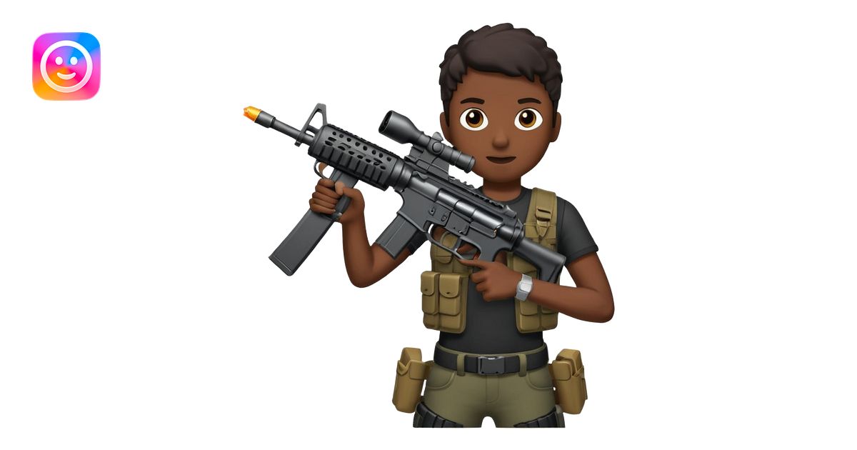 ar 15 with gun spark like its shooting emoji | AI Emoji Generator