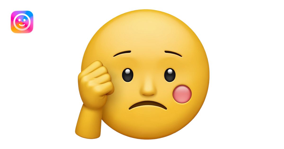 Sad circle face Emoji with fist in the air emoji | AI Emoji Generator