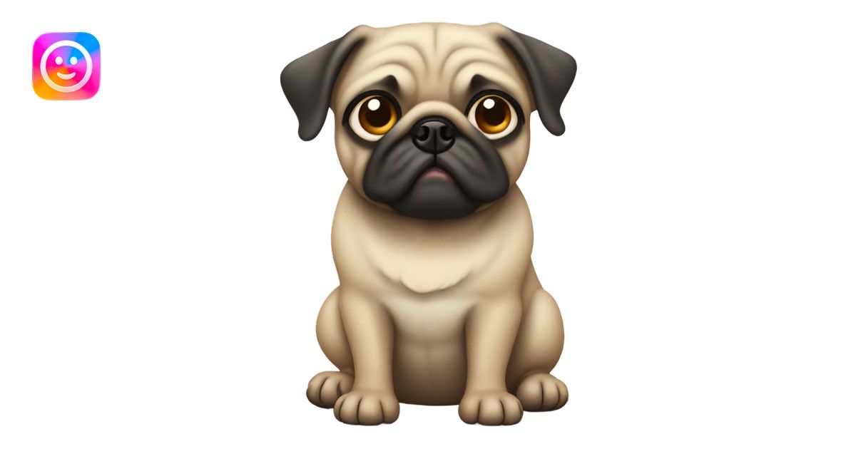 Pug emoji | AI Emoji Generator