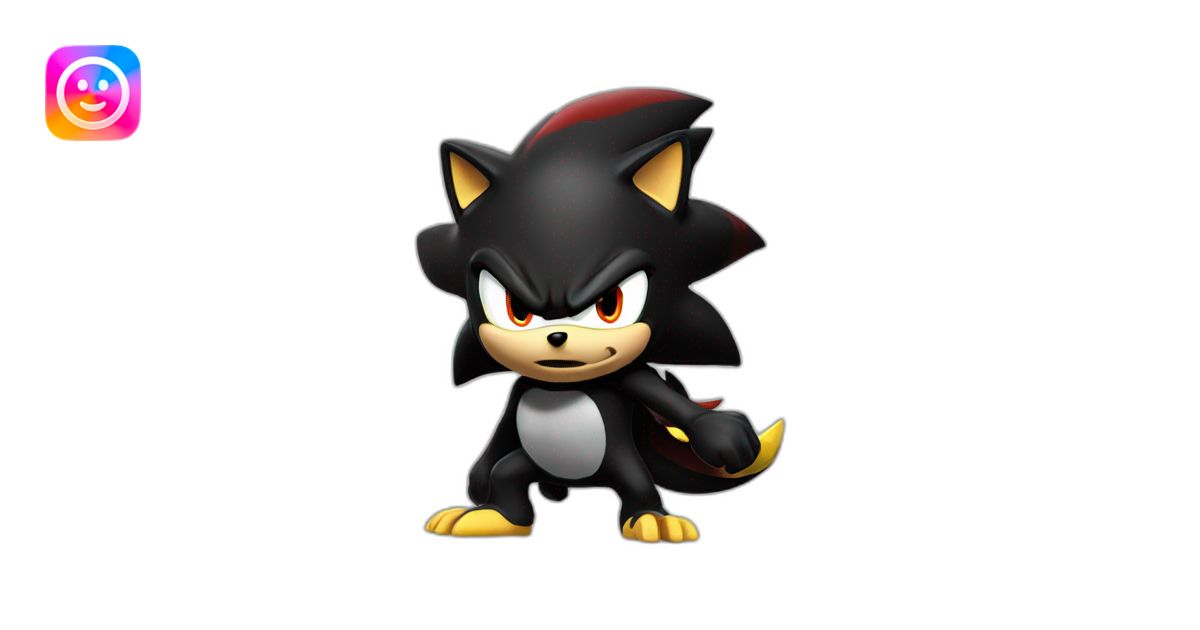 Shadow the hedgehog emoji | AI Emoji Generator