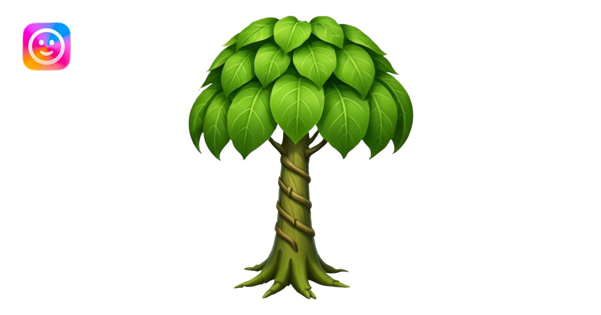 Giant stem plant big like a trunk emoji | AI Emoji Generator