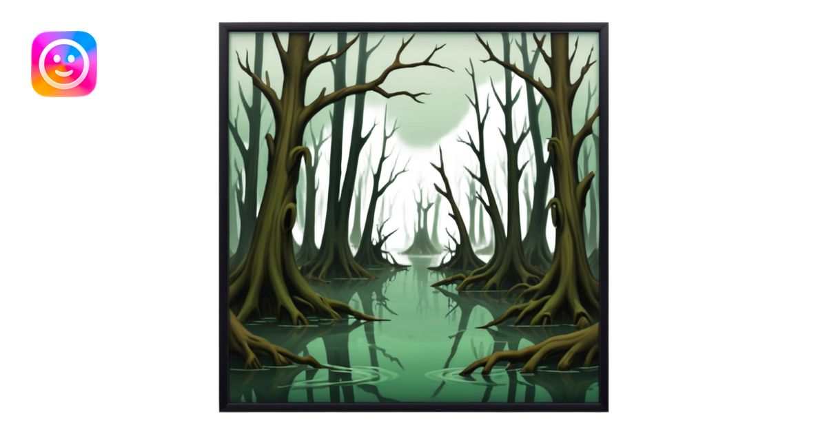 horror swamp png emoji | AI Emoji Generator