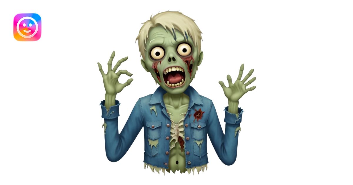Singing Zombie emoji | AI Emoji Generator