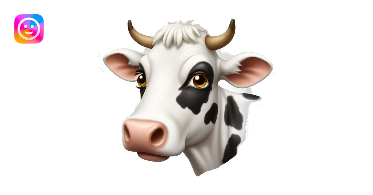 realistic cow emoji | AI Emoji Generator