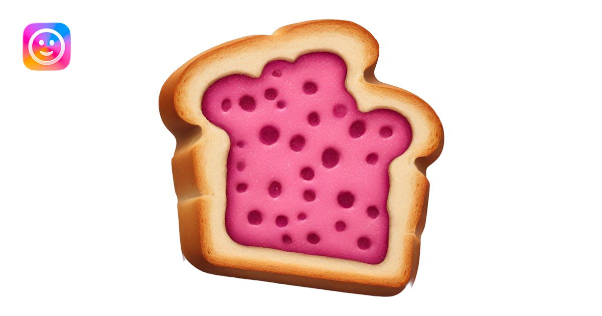 pink jam bread emoji | AI Emoji Generator