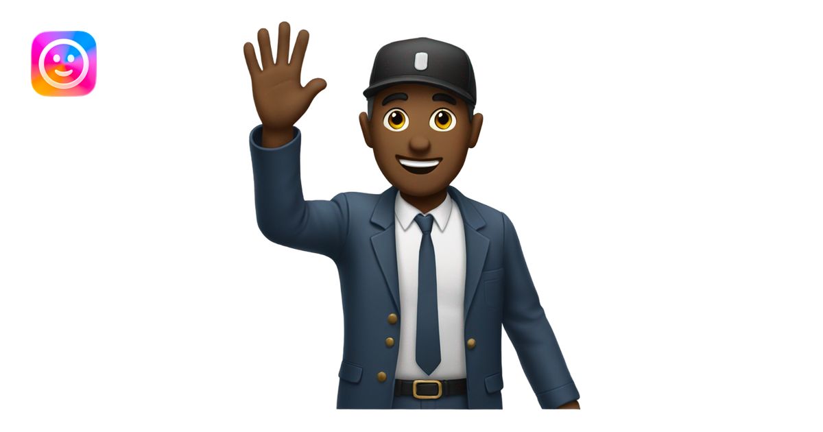 Rob wave emoji | AI Emoji Generator