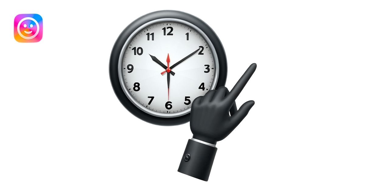 Clock Hands emoji | AI Emoji Generator