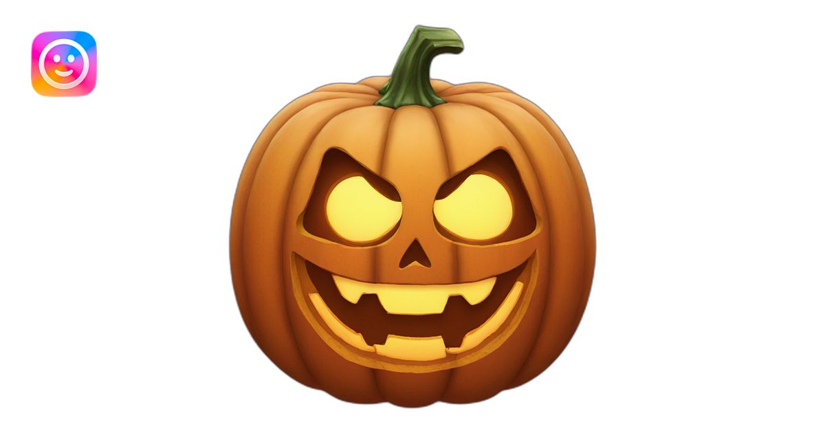 Jack o lantern scary emoji | AI Emoji Generator