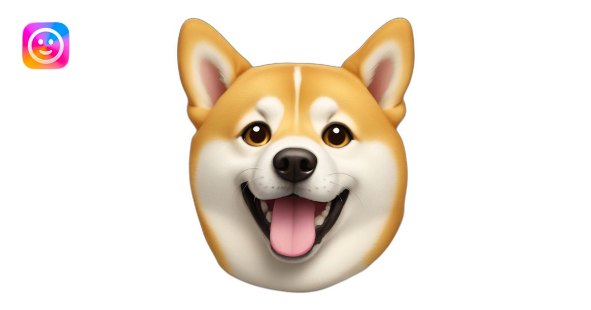doge with a smile emoji | AI Emoji Generator