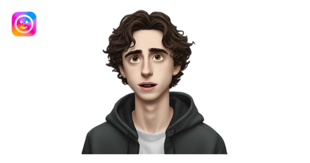 timothee chalamet crying emoji | AI Emoji Generator