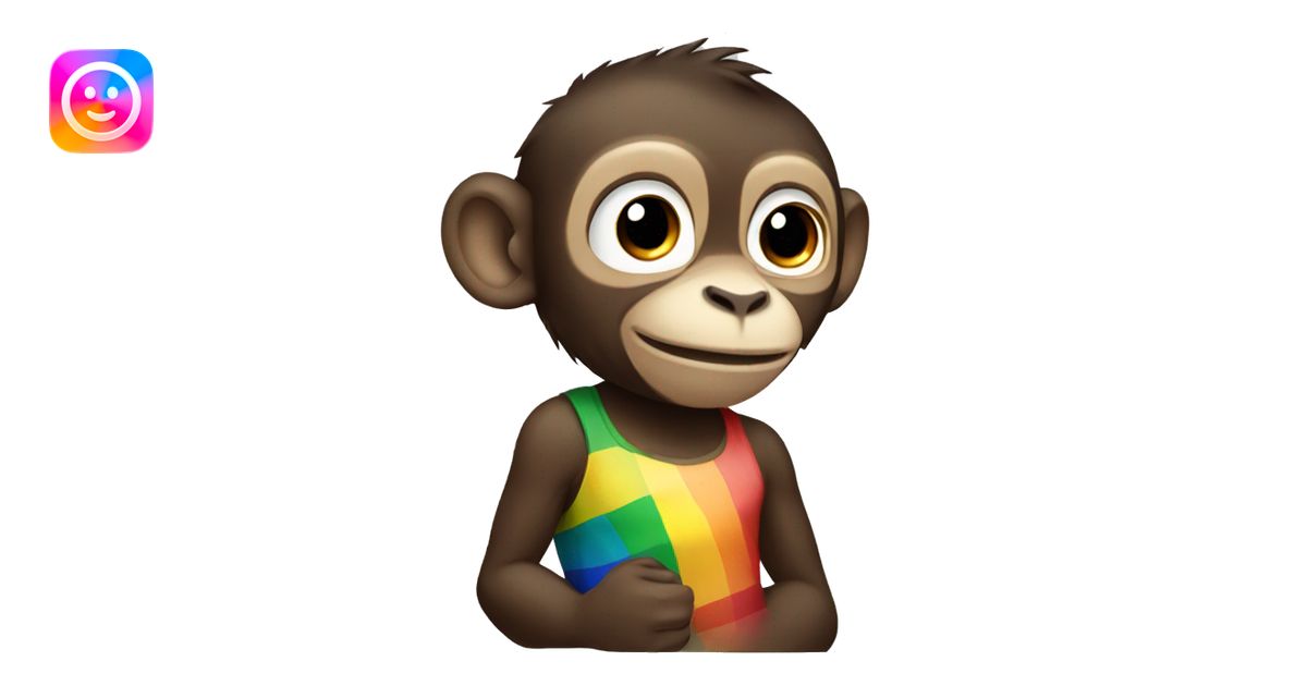 Pride monkey emoji | AI Emoji Generator