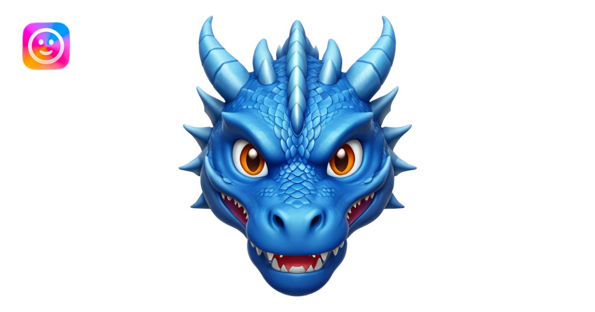 blue hat dragon emoji | AI Emoji Generator