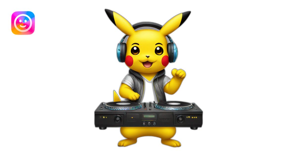 pikachu dj emoji | AI Emoji Generator