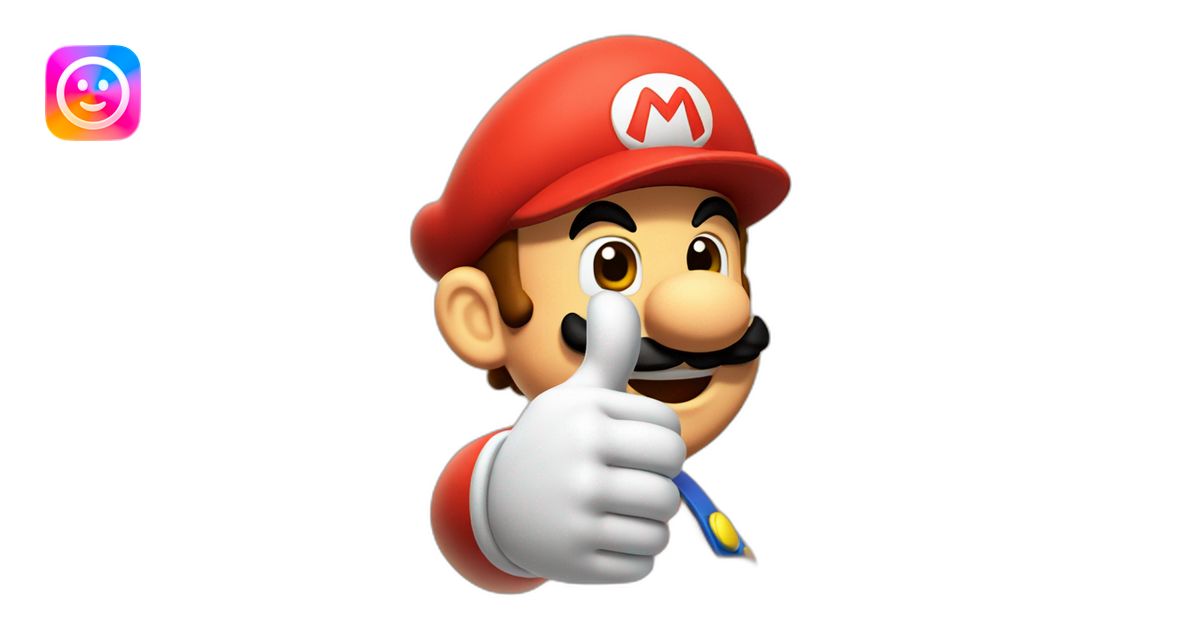 mario thumbs up emoji | AI Emoji Generator