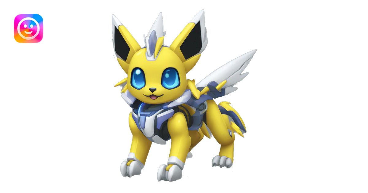 Renamon-Zeraora-Metabee-Mecha emoji | AI Emoji Generator