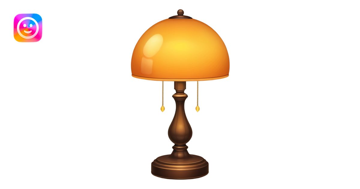 Lamp with warm glow emoji | AI Emoji Generator