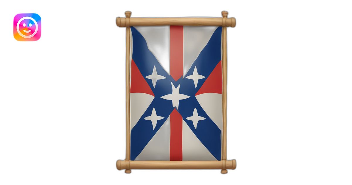 Drapeau avec une croix emoji | AI Emoji Generator