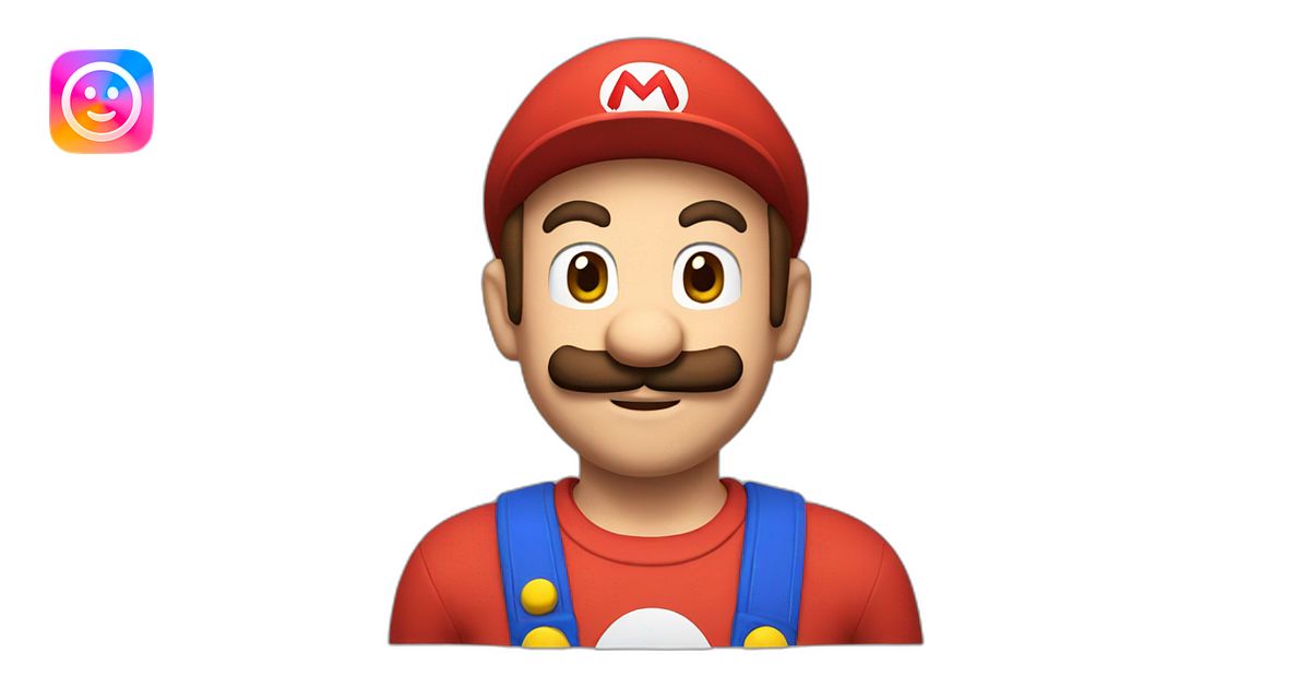 mario with no moustache emoji | AI Emoji Generator