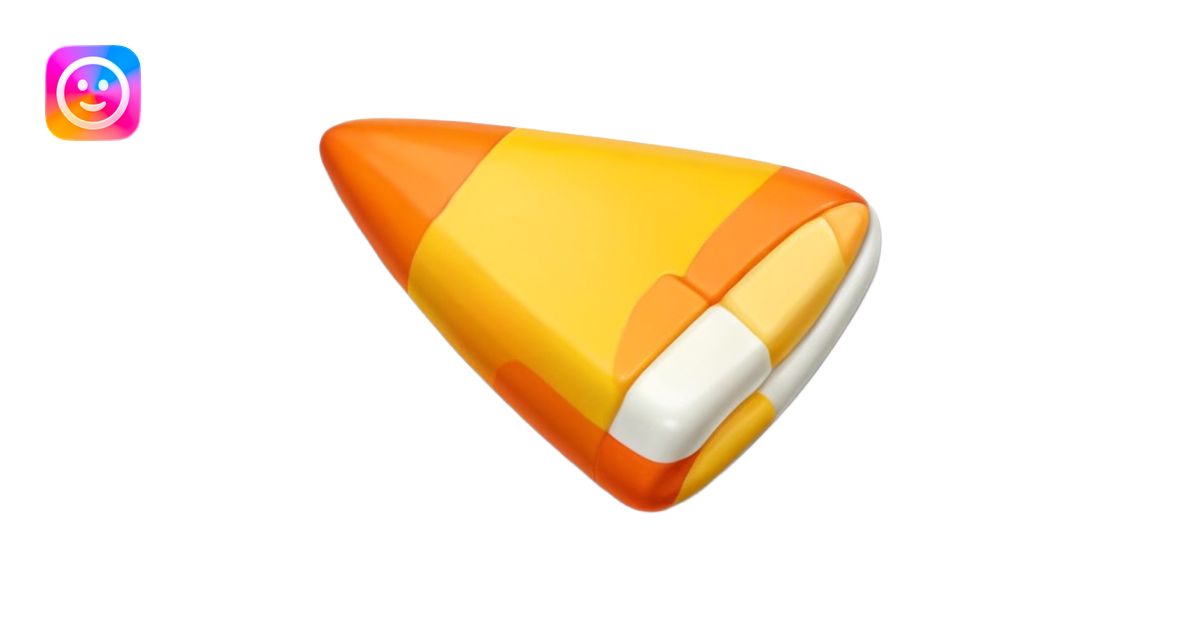 Piece of Candy corn emoji | AI Emoji Generator