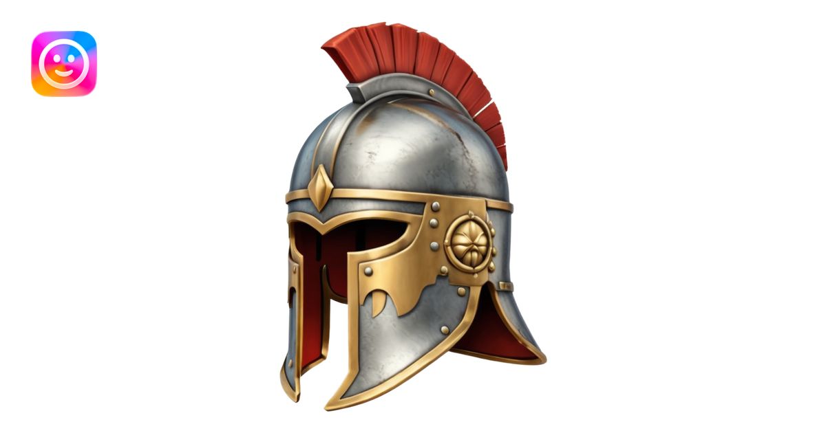 Roman Gladiator helmet emoji | AI Emoji Generator