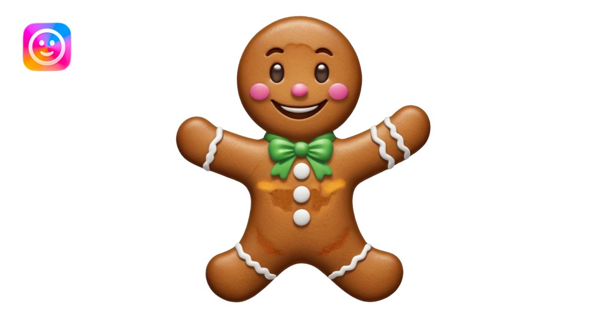 gingerbread man emoji | AI Emoji Generator