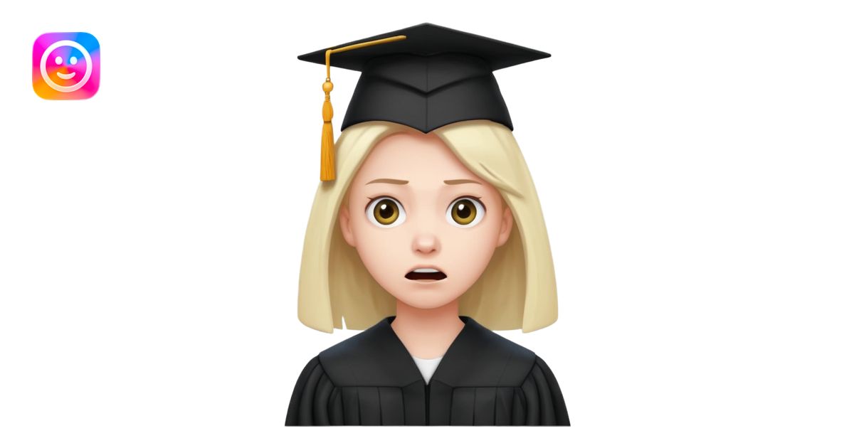 terrifying graduation emoji | AI Emoji Generator