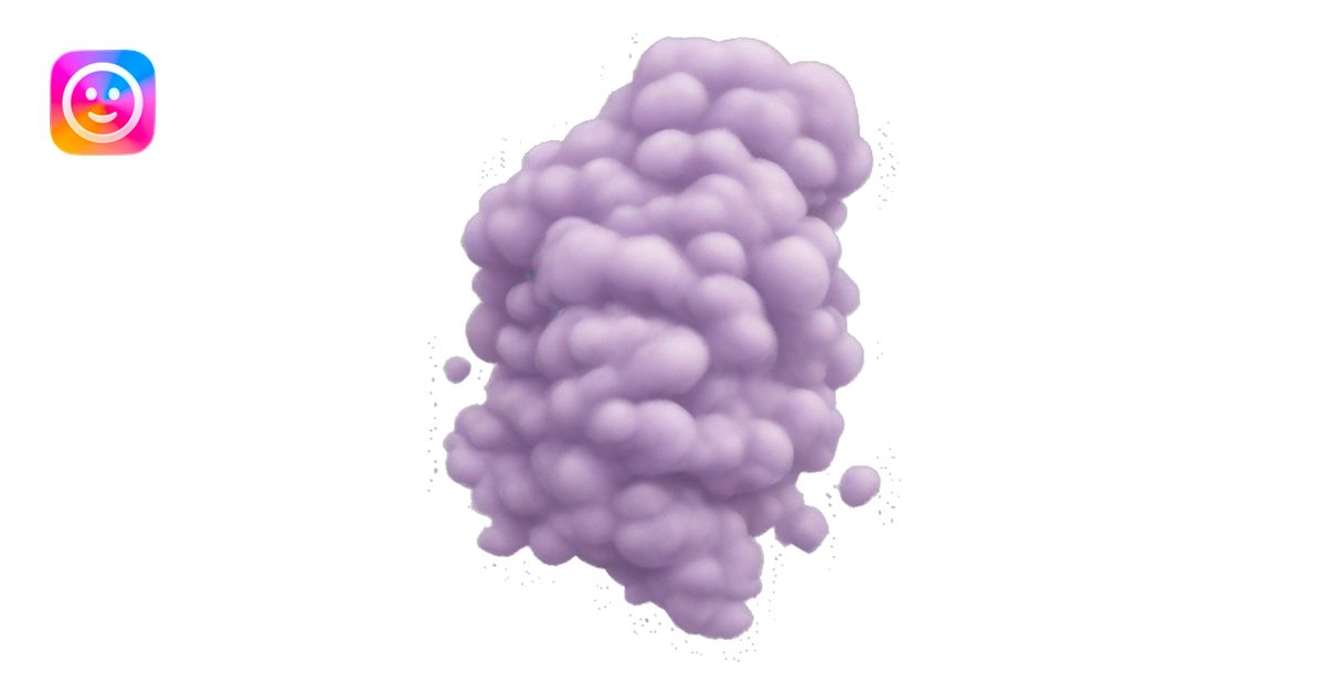 pastel purple dust emoji | AI Emoji Generator