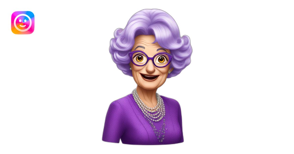 dame edna emoji | AI Emoji Generator