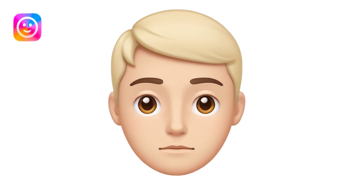 minimal flat emoji with mild tension, slightly raised eyebrows ...