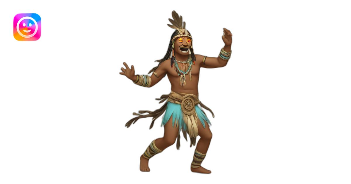 Shaman dancing emoji | AI Emoji Generator