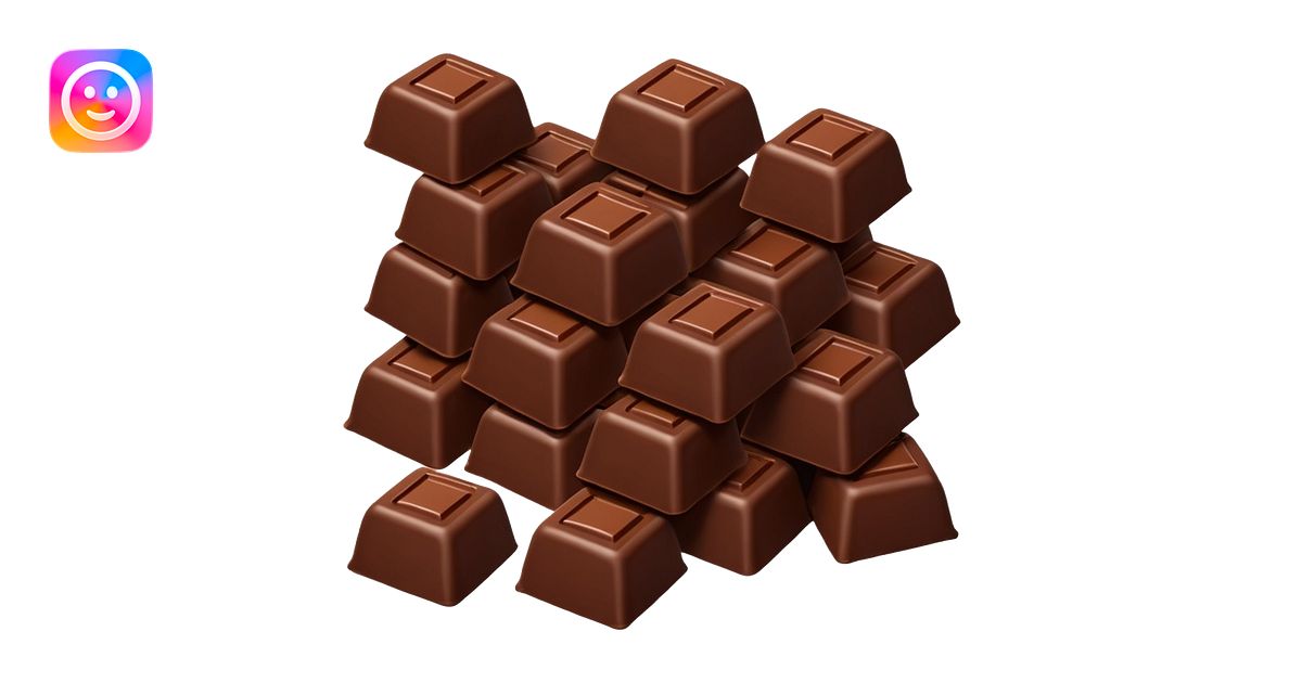 Chocolate pieces emoji | AI Emoji Generator
