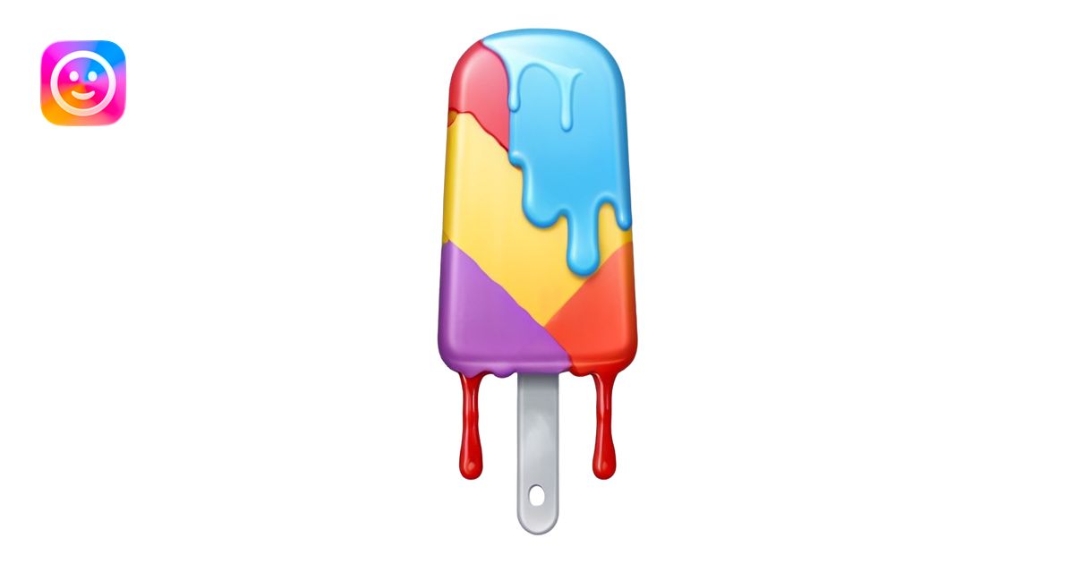 Popsicle: colorful emoji | AI Emoji Generator