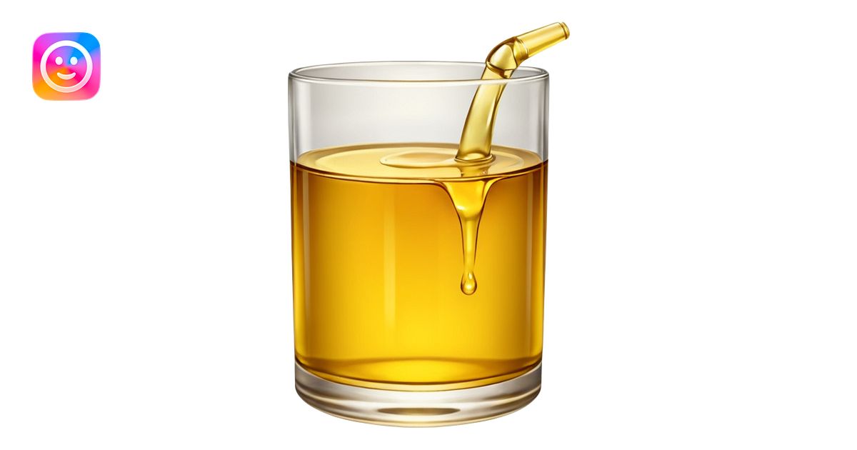 Glass of oil emoji | AI Emoji Generator