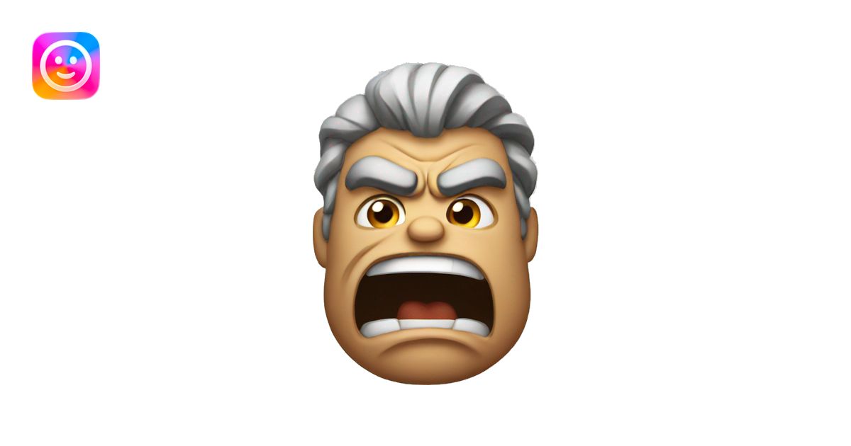angry giant emoji | AI Emoji Generator