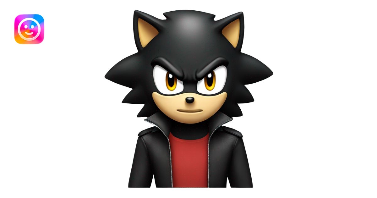 Shadow the hedgehog emoji | AI Emoji Generator