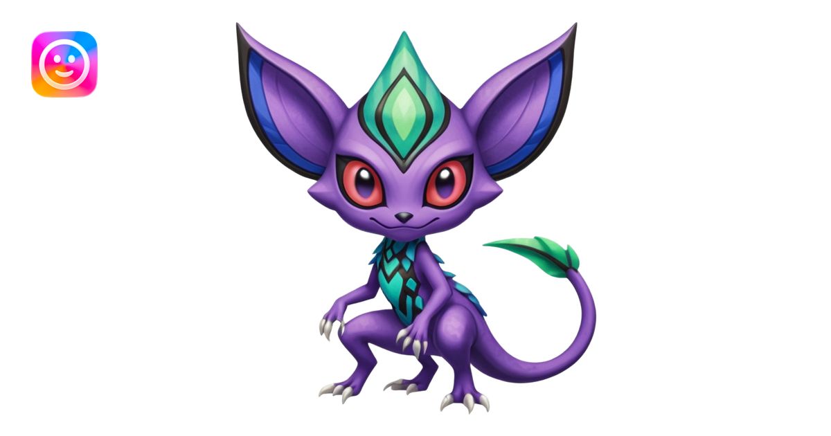 Colorful Exotic Meloetta-Sableye-Virizion-Venom-Stitch-Fakémon-creature ...