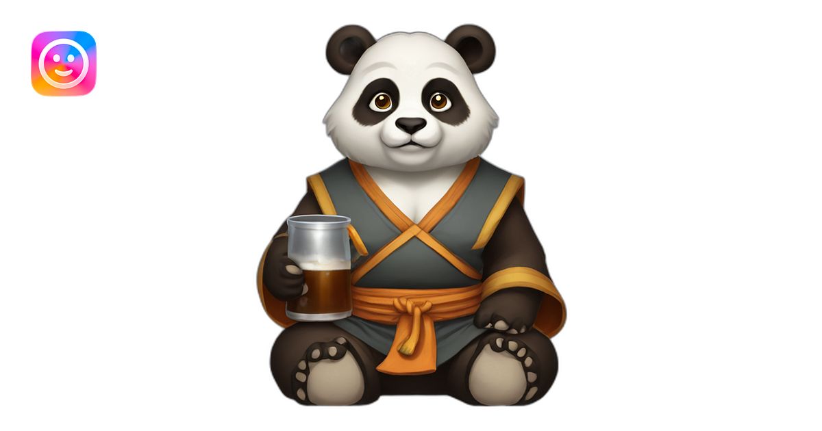 pandaren femal monk brewmaster emoji | AI Emoji Generator