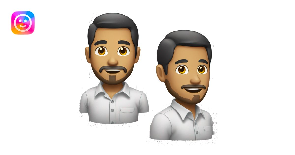 filipino man with beard and dress shirt emoji | AI Emoji Generator