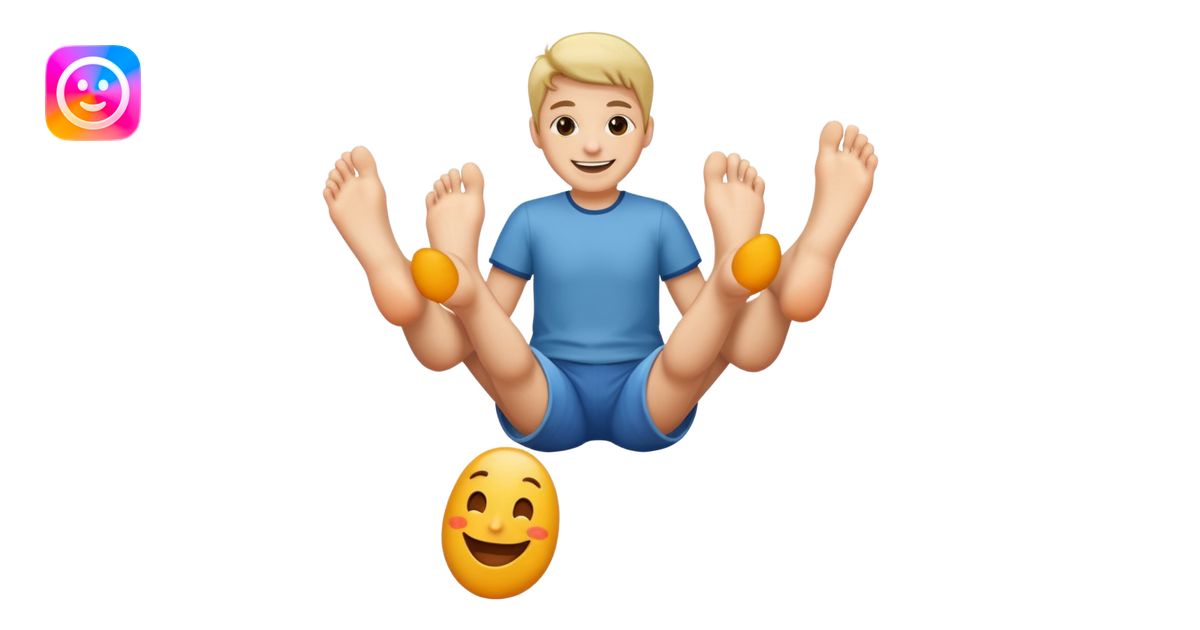 happy with feet emoji | AI Emoji Generator