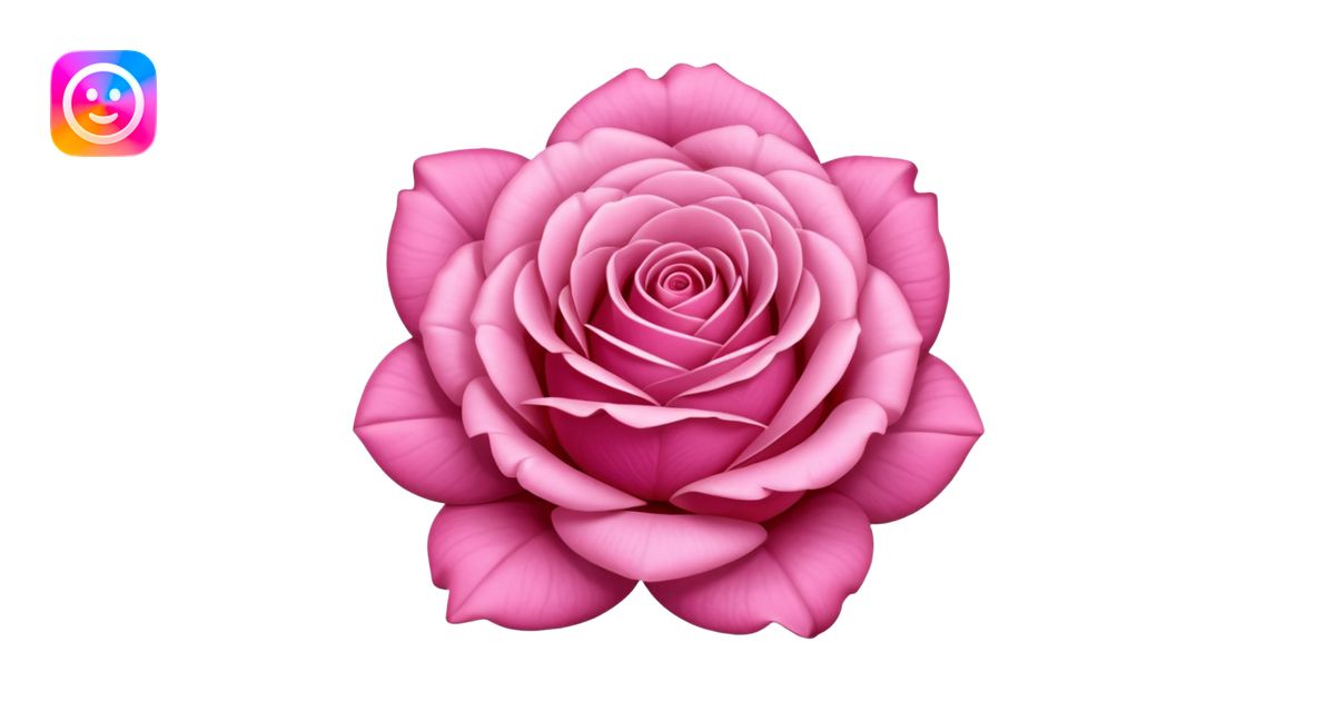 Pink rose emoji | AI Emoji Generator