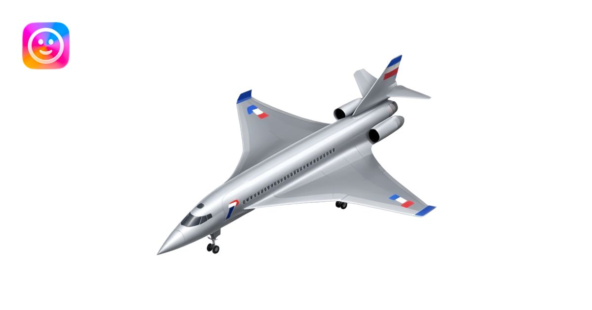 now i want a Concorde Ponchi Airlines (gray colored) emoji | AI Emoji ...