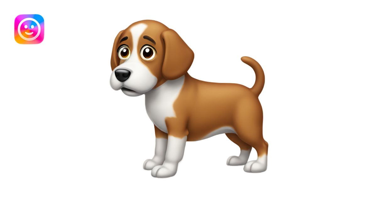 Dog pooping emoji | AI Emoji Generator