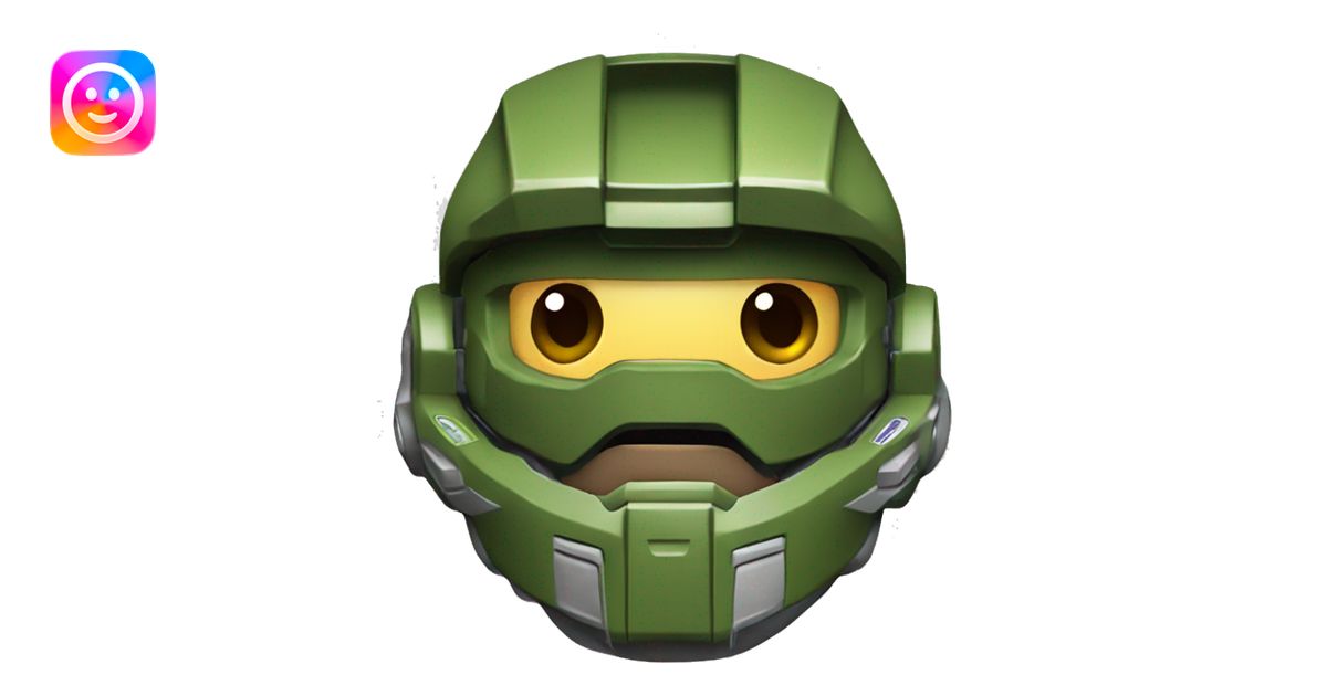 Master Chief from Halo emoji | AI Emoji Generator