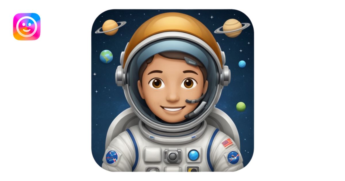 Space Station Crew, in space station emoji | AI Emoji Generator